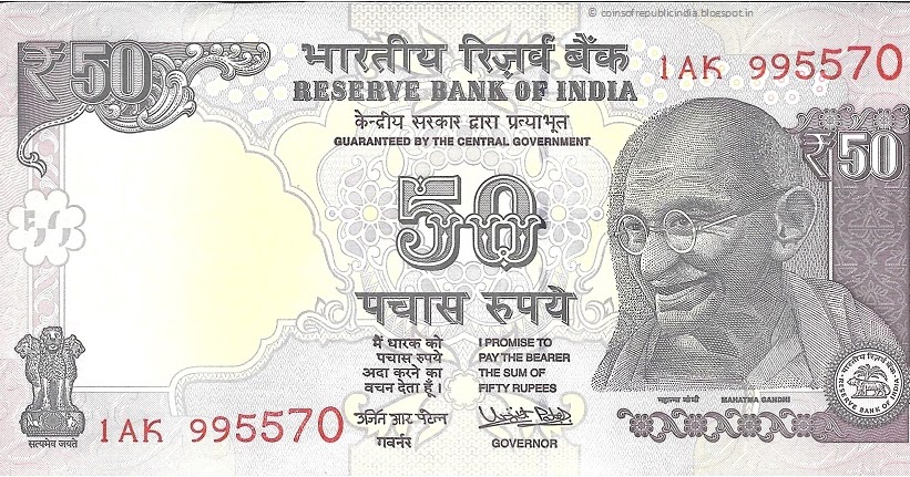 Republic India Coins, Proof Set, Currencies: Fifty Rupee Note - Part Six