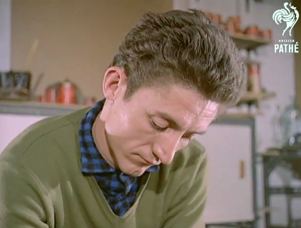 William Mitchell at work, 1960