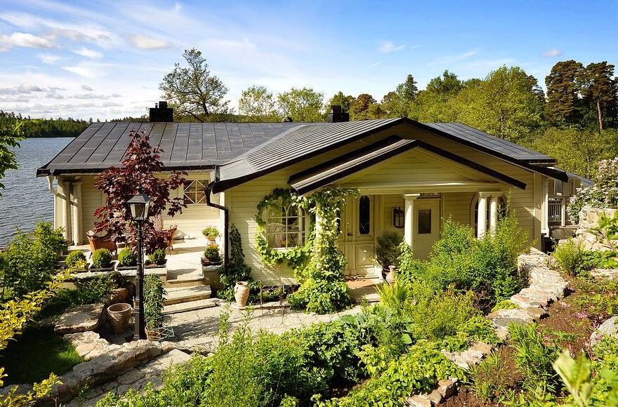 Simply Love Design: Beautiful Island Home in Sweden