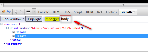 Selenium By Arun 357 Body Css Selector For Locating The Body Of The Web Page