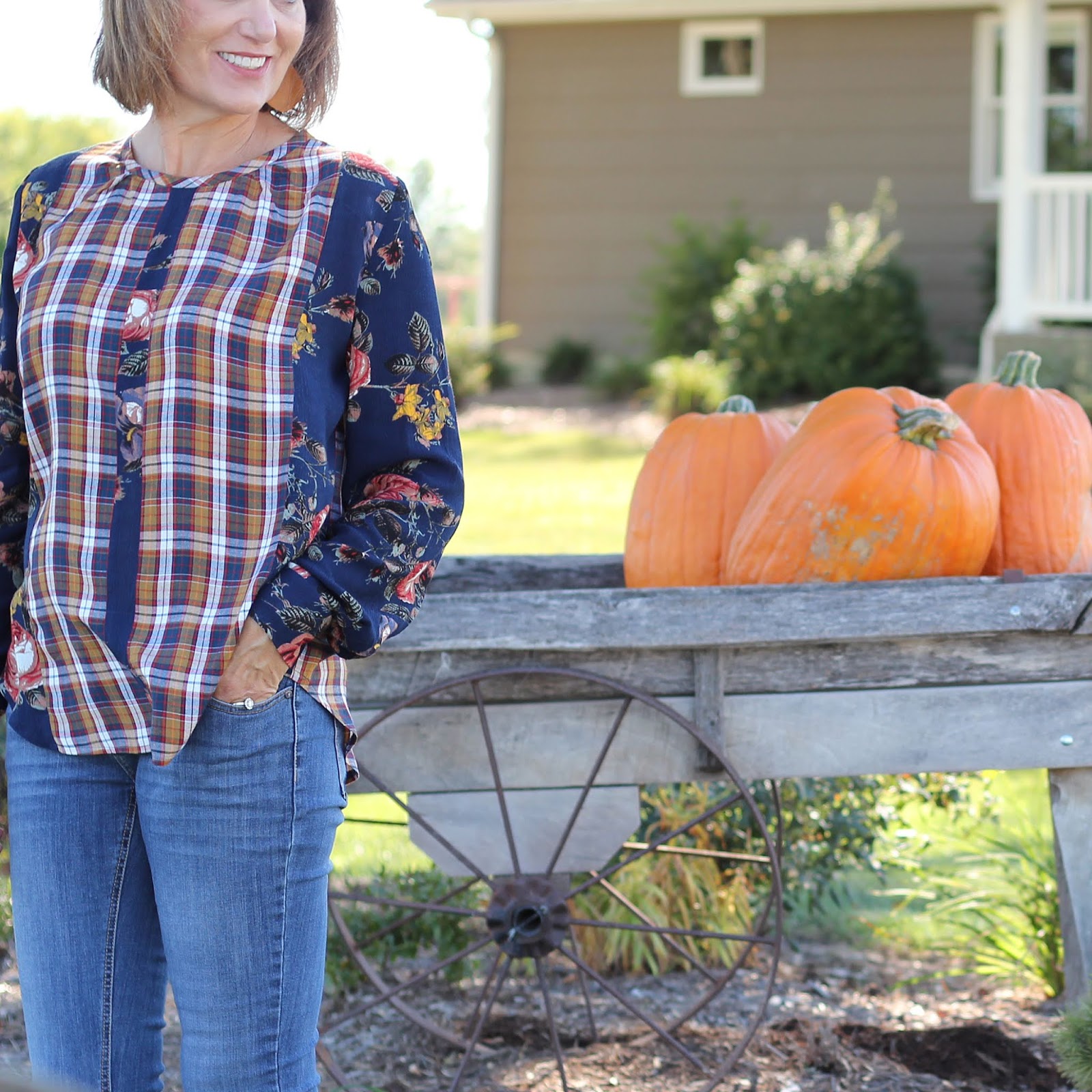 Girls in the Garden: Style Maker Fabrics Fall Blog Tour - Print Mixing