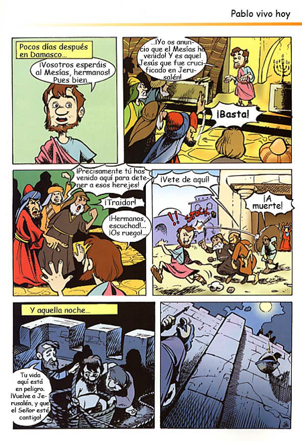 VIVAMOS LOS ESCRITOS DE PABLO: Comic: LA EVANGELIZACIÓN DE PABLO