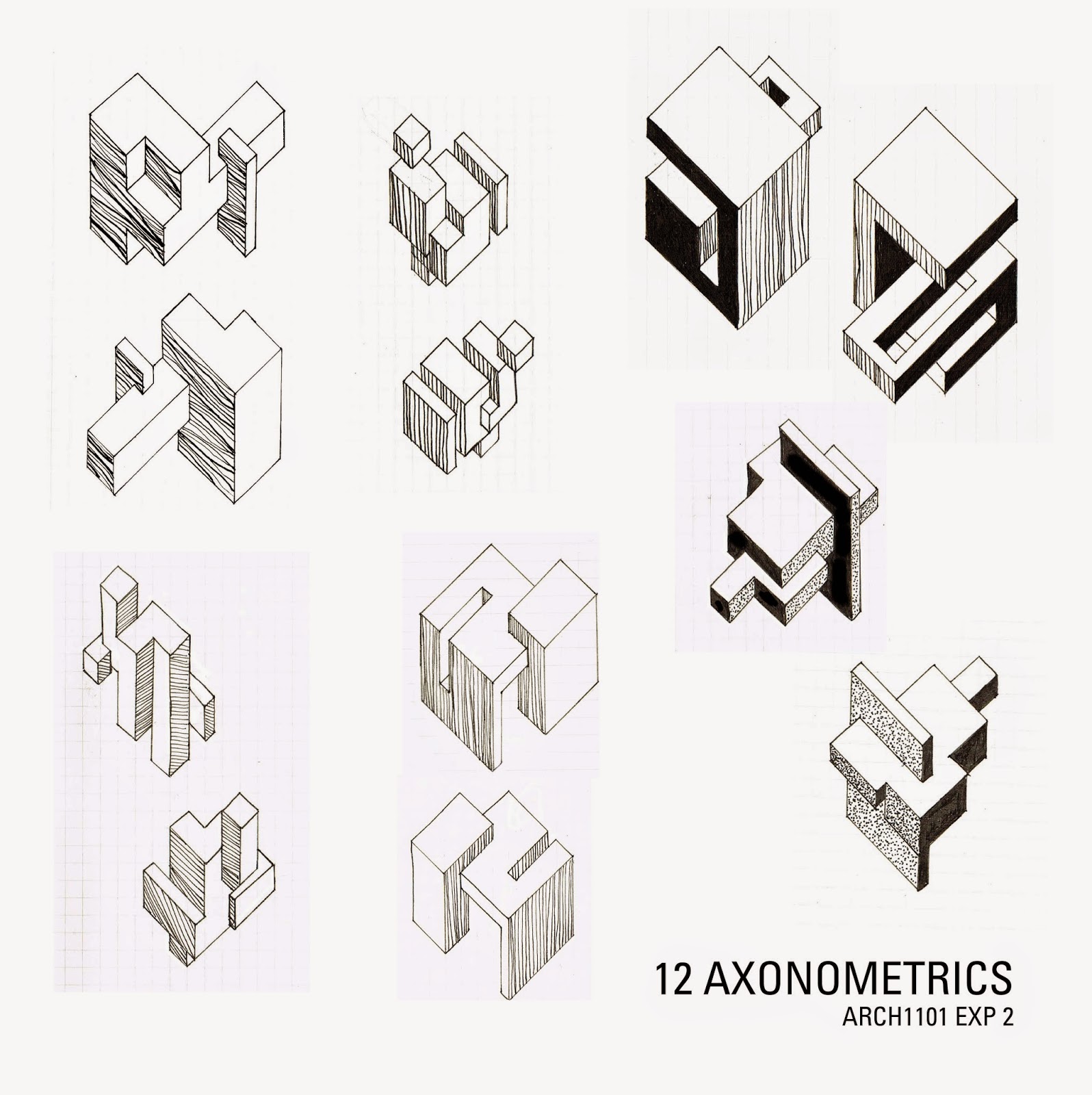 Henna Chapman ARCH1101: EXP2: 18 Axonometrics