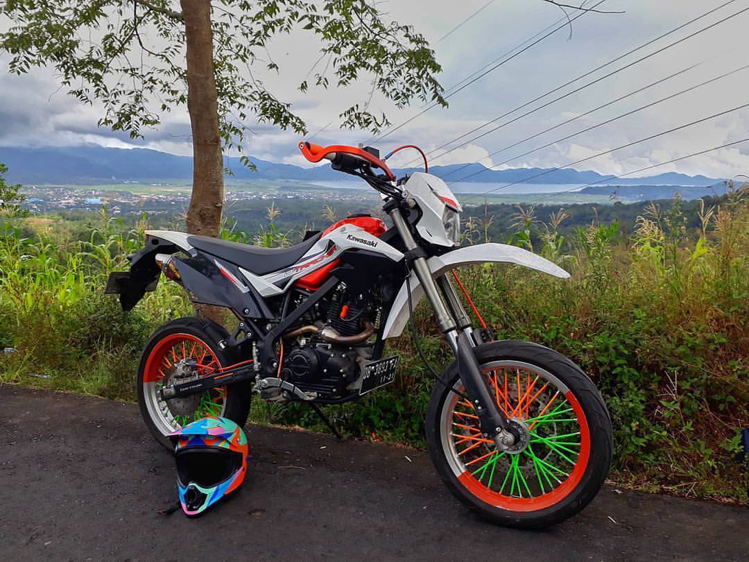 80 Foto Modifikasi Motor Trail Kawasaki KLX 150 Supermoto