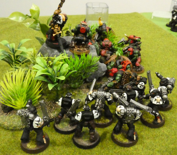 Tom's Toy Soldiers: 40k Templars and Orks