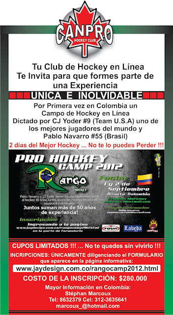 CANPRO HOCKEY CLUB desde 1999: PRO CAMP 2012 de Hockey en Línea con ...