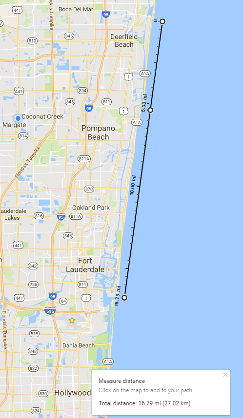 Eximius - from the beginning: How far to go in Google Maps