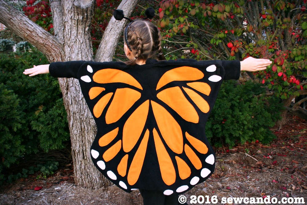 Sew Can Do: Making A Fleece Monarch Butterfly Costume