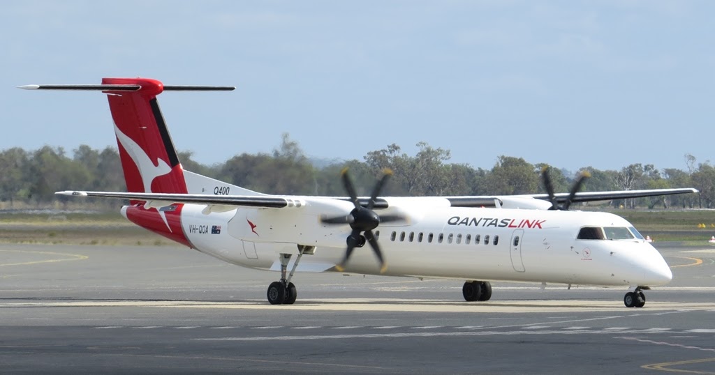 Central Queensland Plane Spotting: QantasLink Dash-8-Q400 VH-QOA First ...