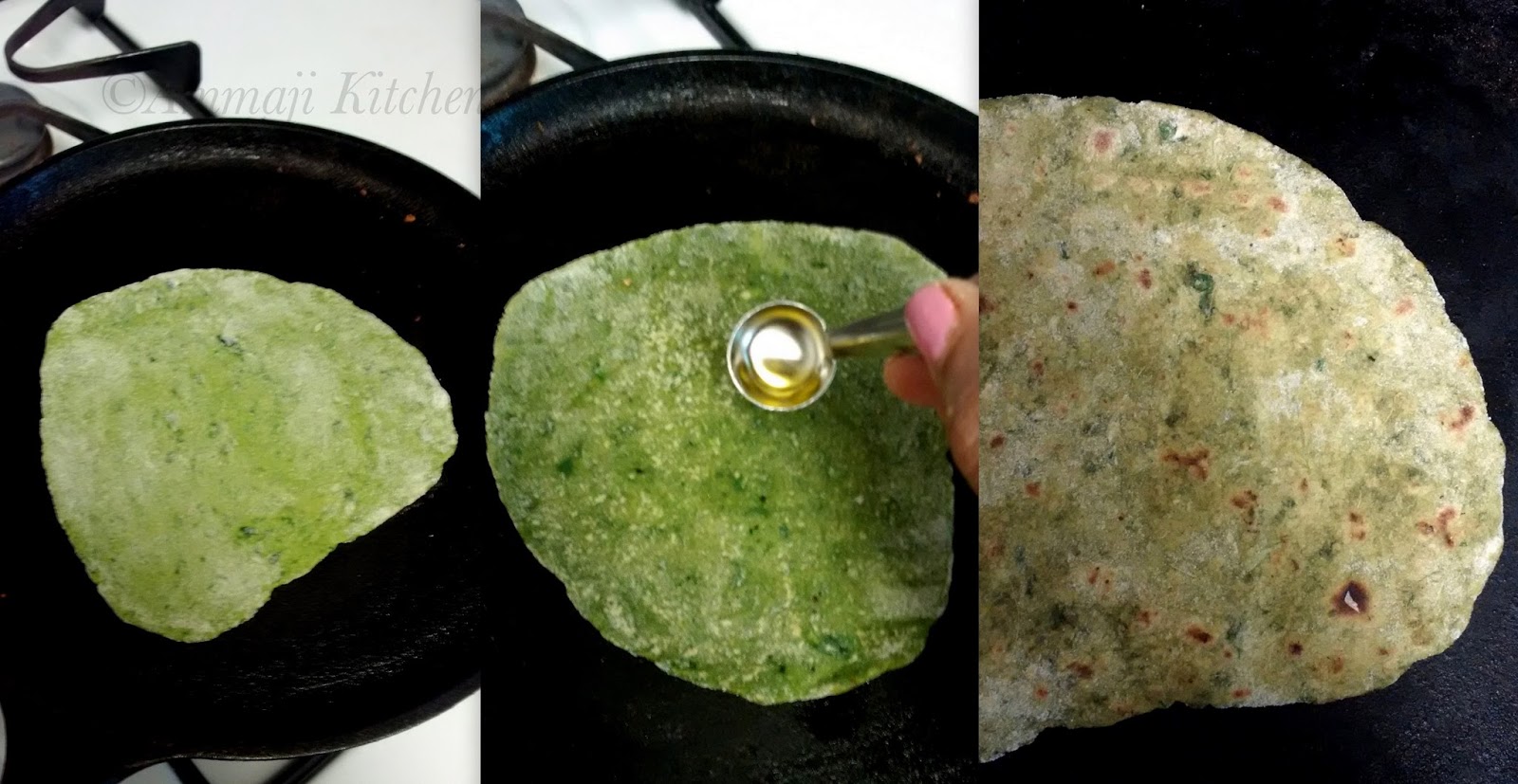 Palak Roti | Spinach Roti | Indian Food Recipes | Ammaji Kitchen