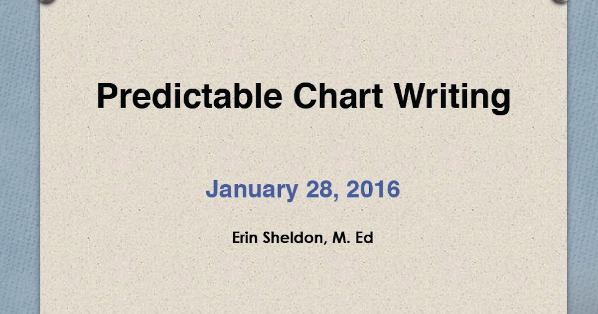 AAC Girls: Predictable Chart Writing Webinar