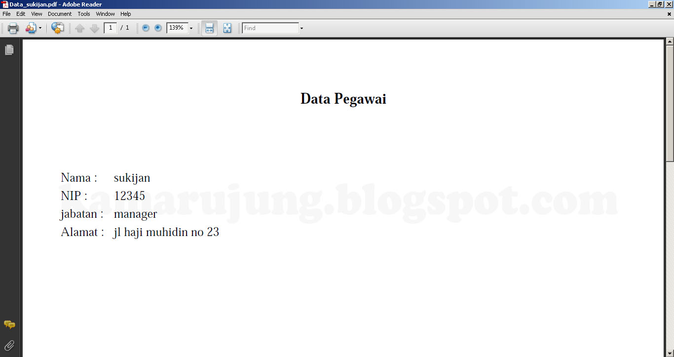 Tutorial Cetak Data Dari Database Ke Pdf Dengan Dompdf menggunakan PHP - Gudang blog