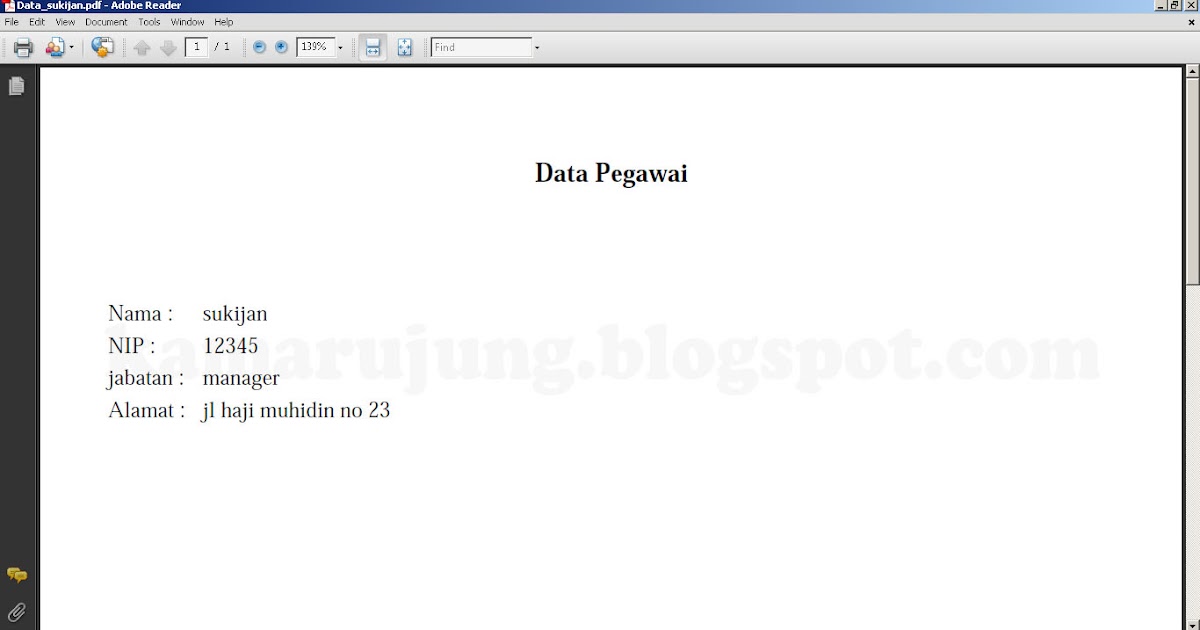 Tutorial Cetak Data Dari Database Ke Pdf Dengan Dompdf menggunakan PHP - Gudang blog