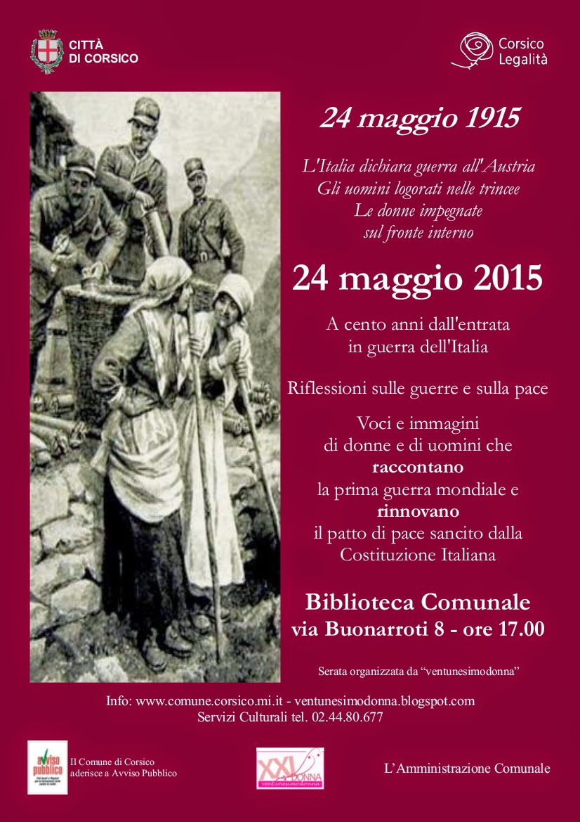 ventunesimodonna: 24 maggio 1915 L'Italia dichiara guerra all'Austria ...