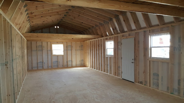 Wolfvalley Buildings Storage Shed Blog.: 16x44 Lofted Cabin Shell ...