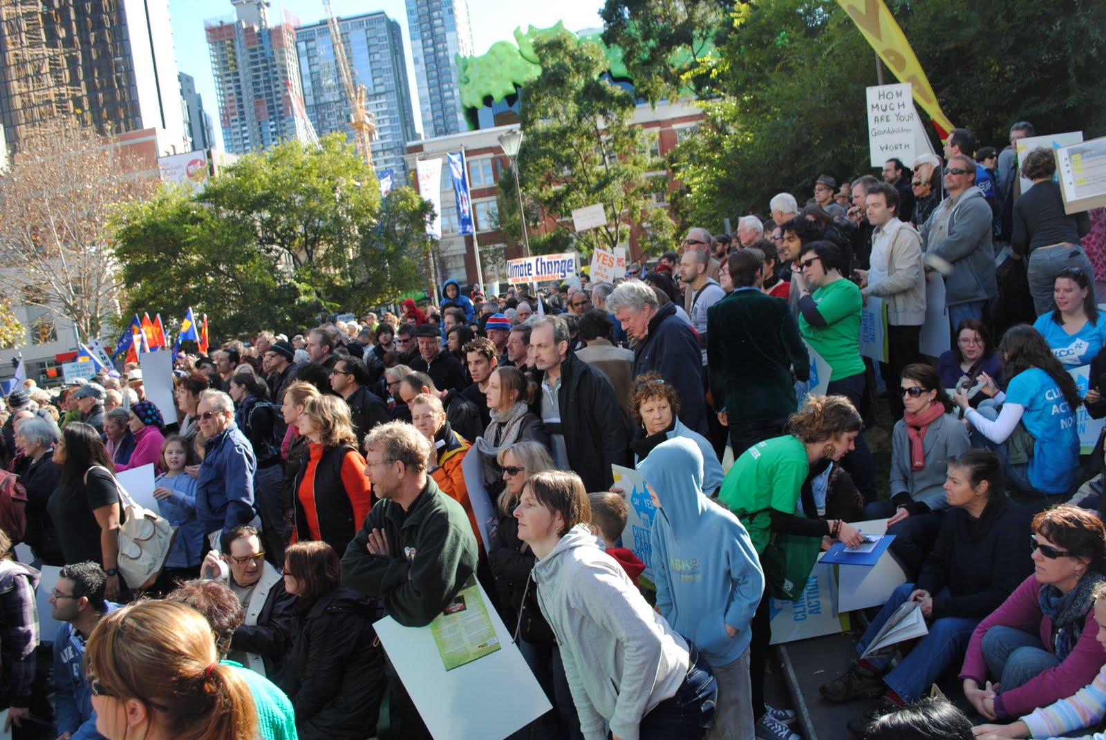 Climate Change Rally Melbourne - The Greening of Gavin