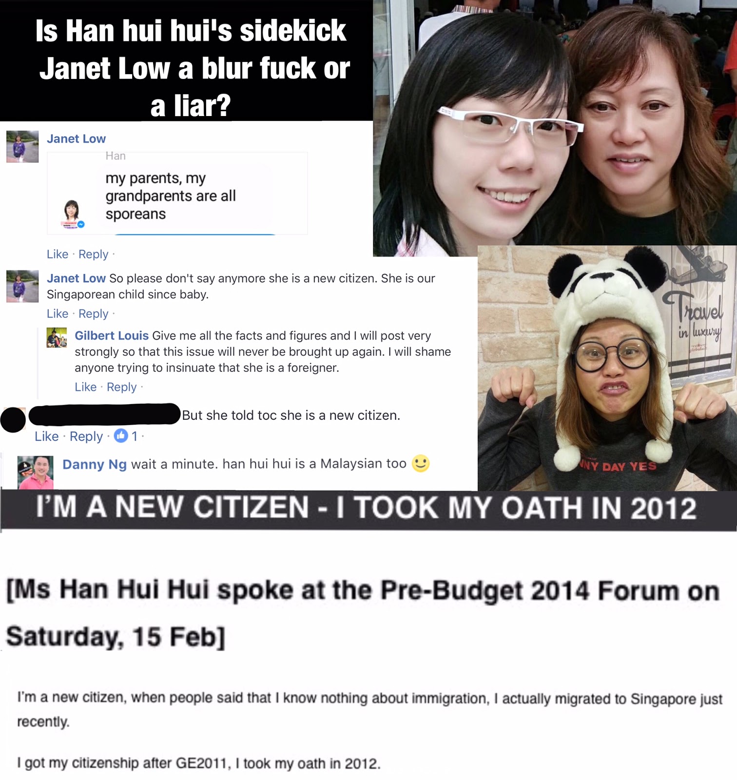 新无间道 SG Infernal Affairs: Hong Lim park CHILD HECKLER Han Hui Hui aka ...