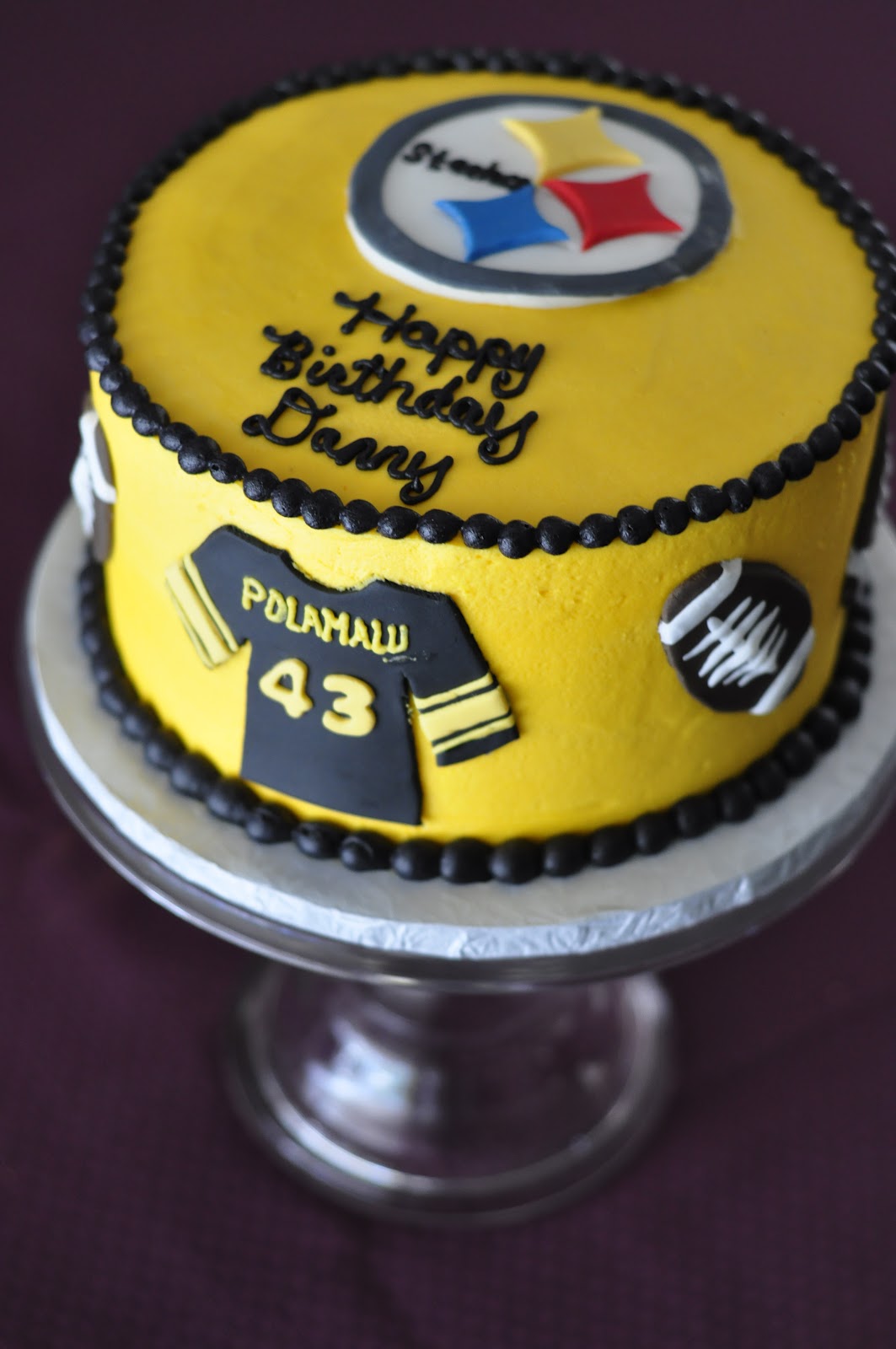 Betty's Batter Blog: Danny's Steelers Birthday Cake