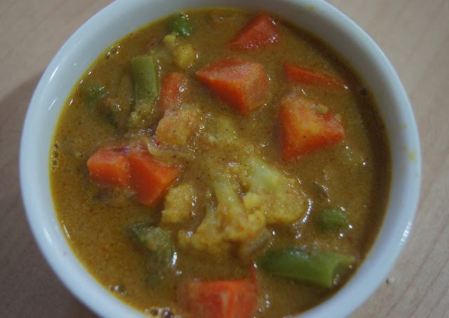 Simple Vegetarian Recipes: Chettinad Vegetable Curry
