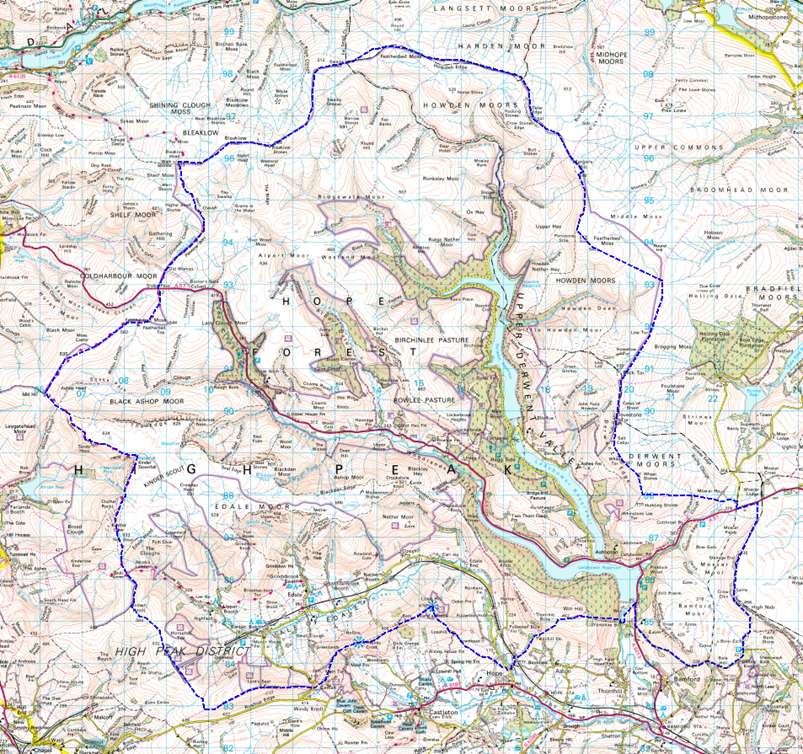 My Walking Log: MAP - Derwent Watershed