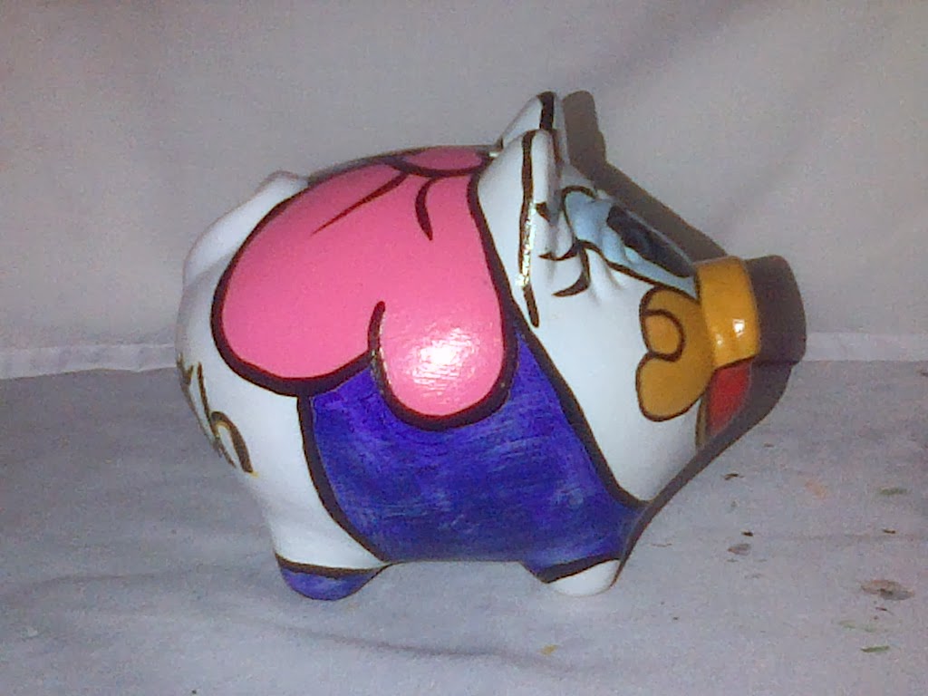 Megamarrana Pintada de "daisy" - Mega Marranos pintados