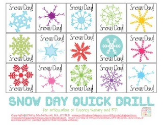 Smashingly Good Speech: Winter Themed Speech - Language Therapy Plans
