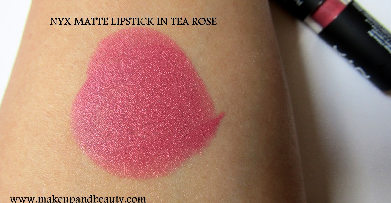 Nyx Matte Lipstick Swatches Tea Rose