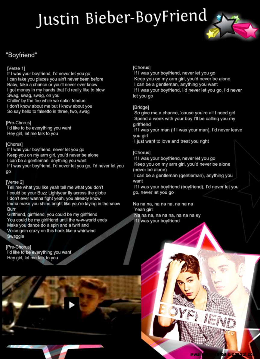 Boyfriend Lyrics | Wallpapers Area