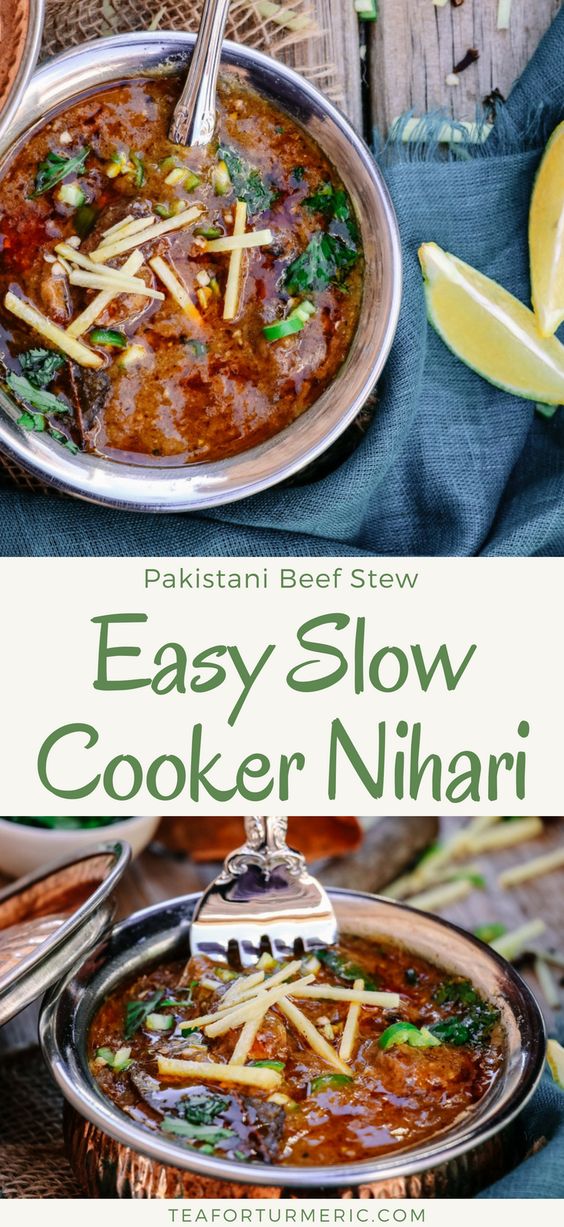 Easy Slow Cooker Nihari (Pakistani Beef Stew) - Simple Delicious Desserts