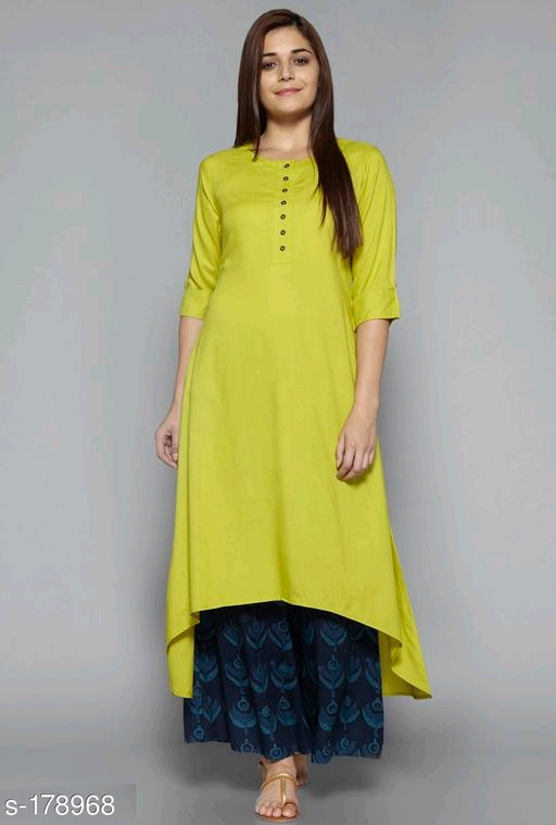 Long Solid Colored Kurtis @Price is variable COD avaialble, WHATSAPP no ...