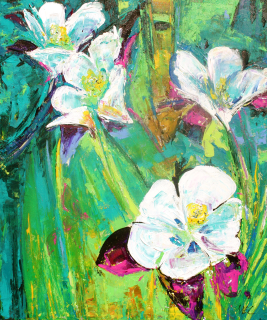 Elizabeth Chapman Art: Contemporary Floral Abstract Paintings ...