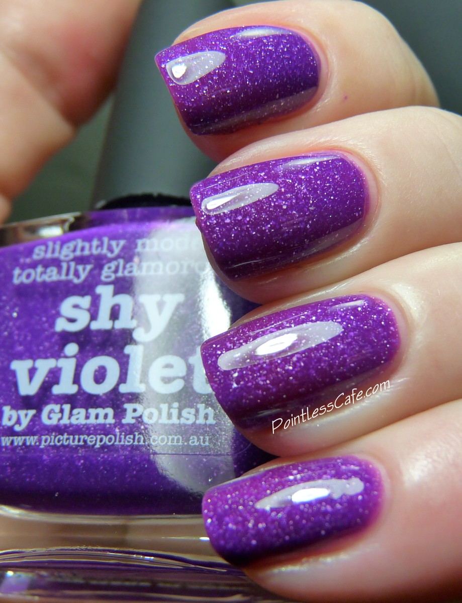 piCture pOlish Shy Violet - Swatches and Review | Pointless Cafe