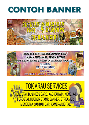 Tok Arau Services Your One Stop Supplier: Portfolio Banner/ Streamer