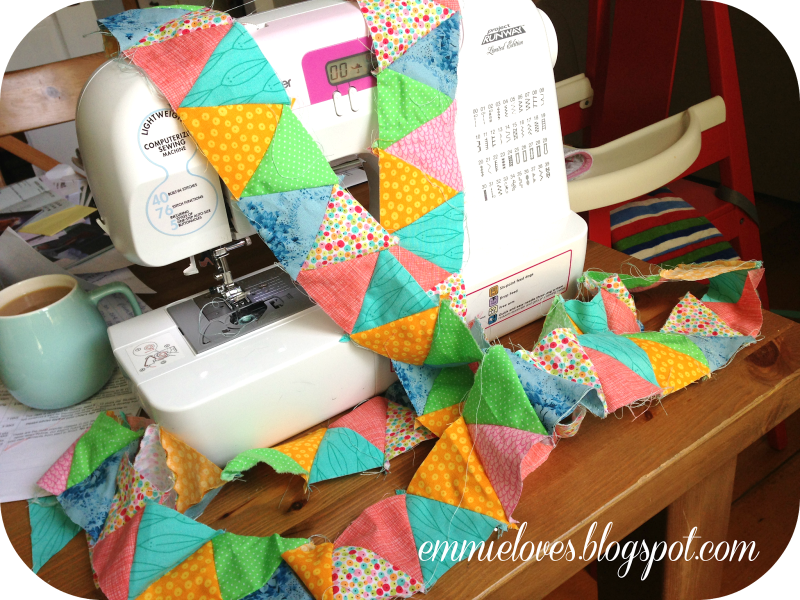 Emmie Loves.....: ...Kaleidoscope Quilt Tutorial!