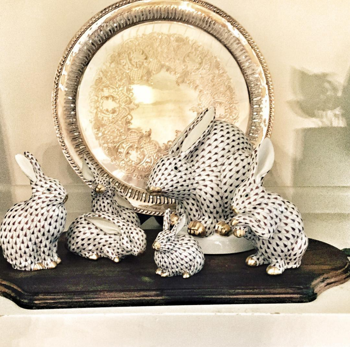 Herend Bunnies for Easter - The Glam Pad