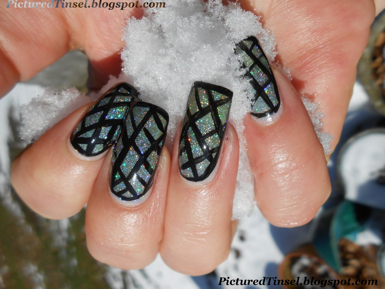 PicturedTinsel: Funkelmüll Mani - Nail Art With Orly Sparkling Garbage