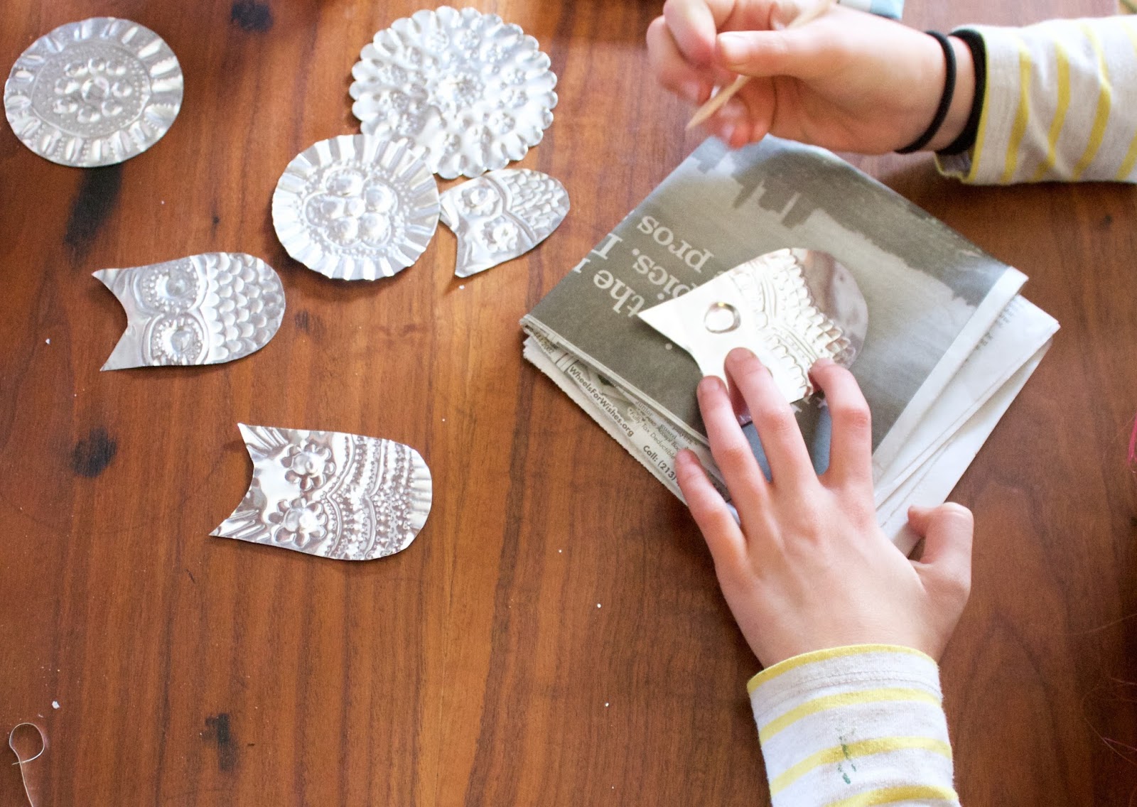 Purple Twig: Tin Ornaments