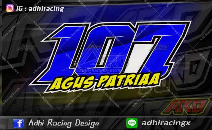 ADHI RACING DESIGN: DESAIN NOMOR START BALAP & NAMA TEAM ( Drag Bike ...