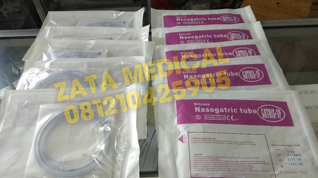 Selang makan nasogastrik sonde NGT silicone | TOKO ALAT KESEHATAN ZATA ...