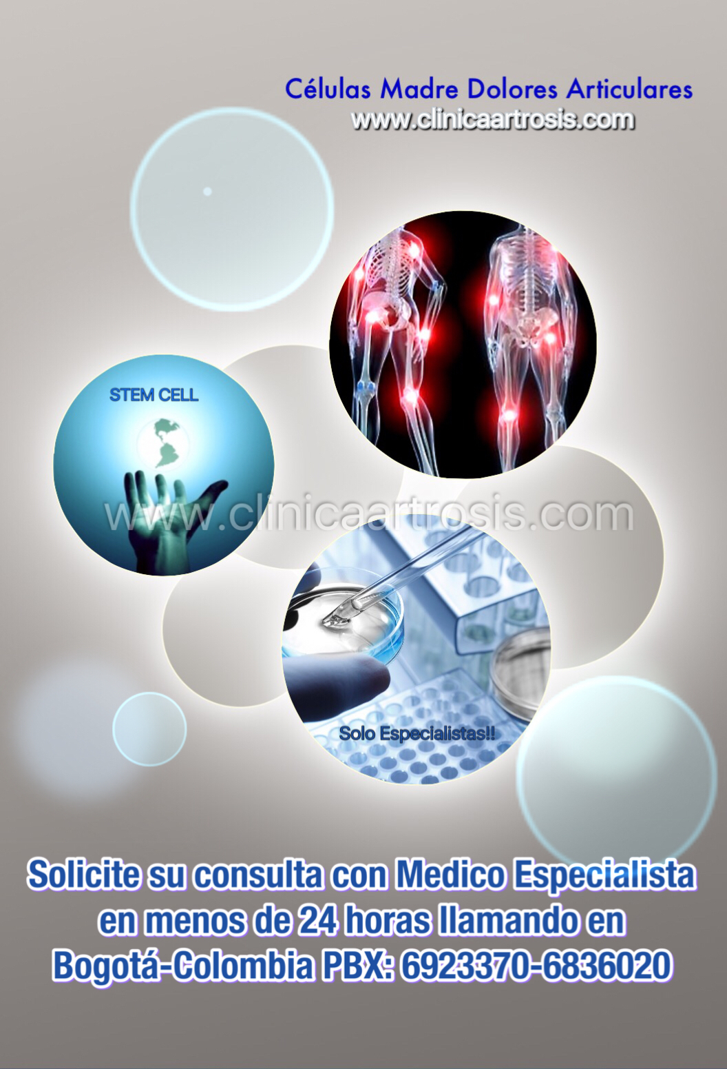 Clínica de Artrosis con Células Madre en Bogotá : Celulas Madre en Artrosis