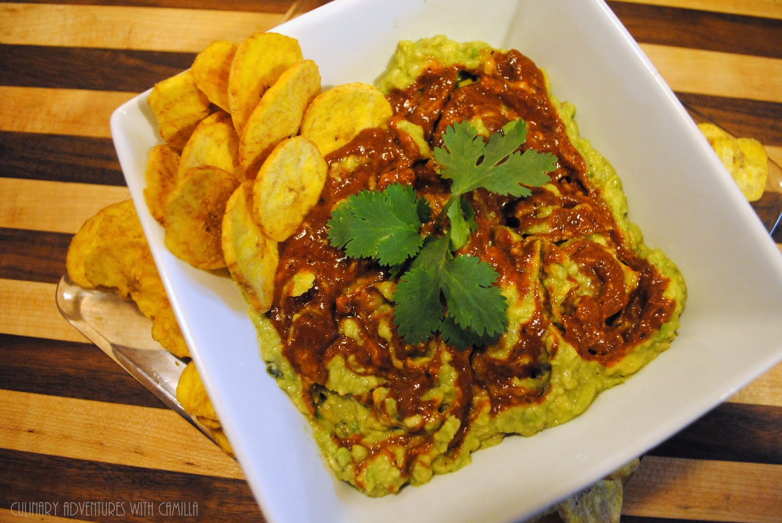 Holy Mole Guac with Plantain Chips #GuacSquad12 #sponsor