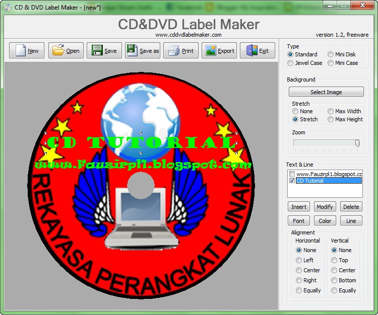 My Inspiration Fauzi RPL: Membuat Label Cover CD / DVD