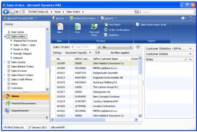 Note’s in Navision 2009 RTC