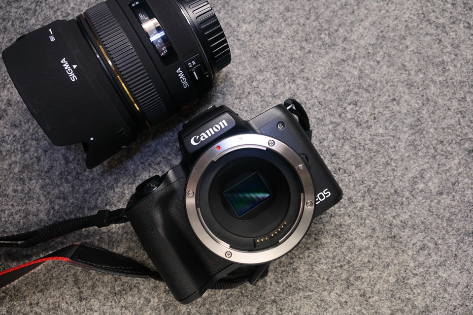 もりもりゲームブログ: EOS KISS MにSIGMA 30mm F1.4 EX DC HSMレンズを装着してみる