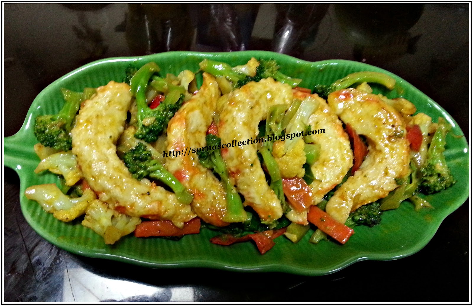 My Recipes: STIR-FRIED MIXED VEGETABLES WITH VEGETARIAN PRAWNS