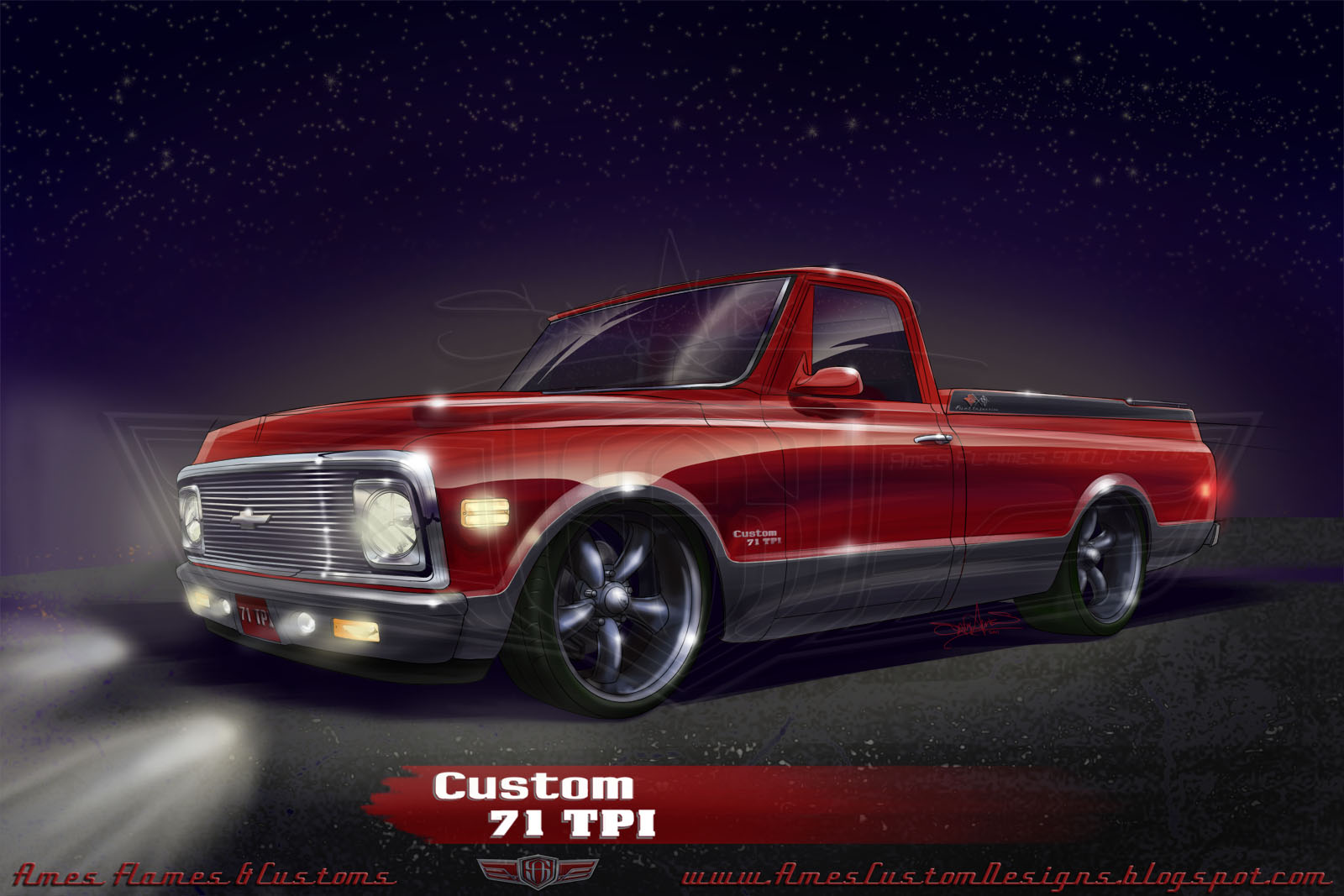 SAM AMES: 1971 Chevy C10 "Custom 71 TPI"
