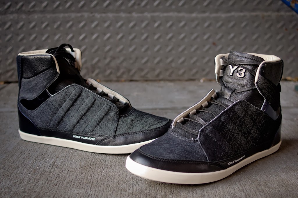 Y-3 Honja High - Black Denim - SneakerBox
