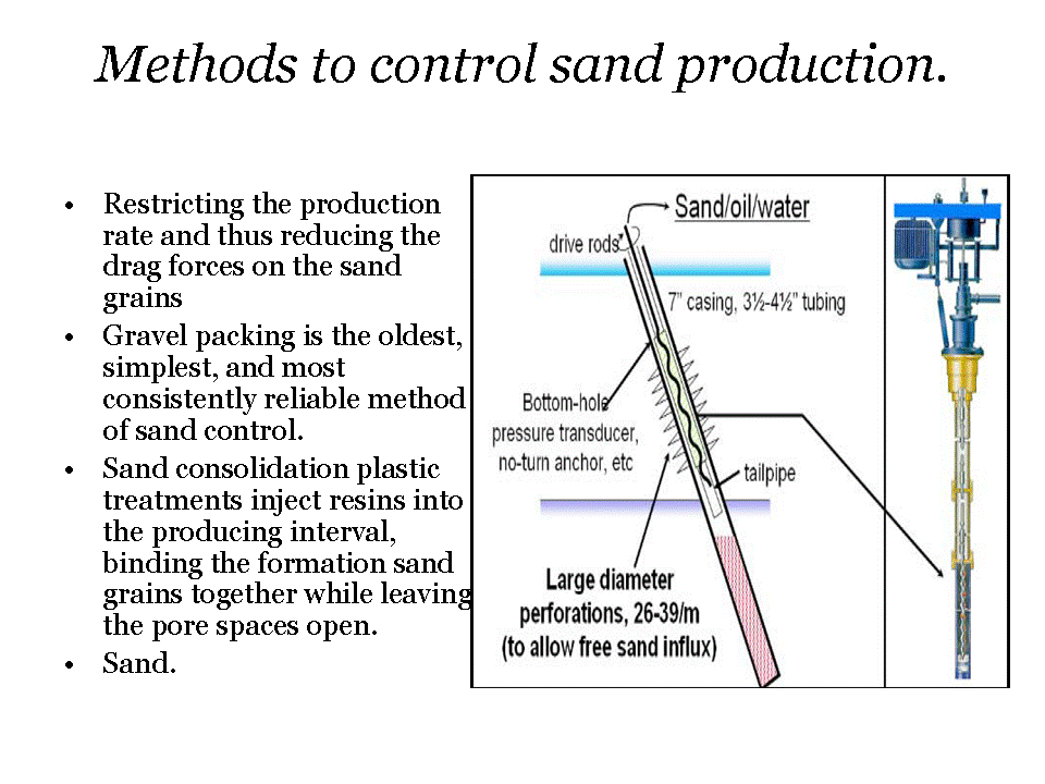 Special Jobs in Oil Production: Sand Control from oil wells