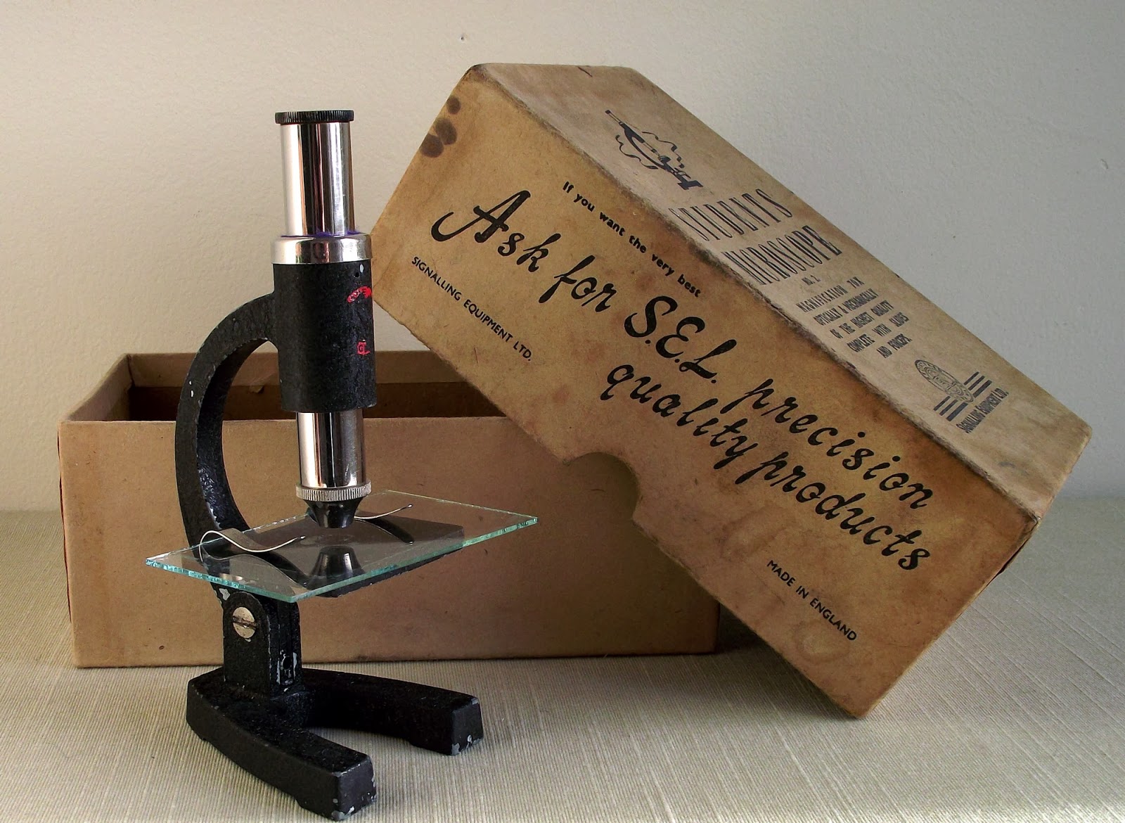 vintage and loved: Vintage Students Microscope No. 2 With Original Box ...