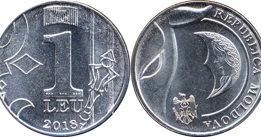 World Coin News: Moldova 2018 - New circulation 1 leu coin